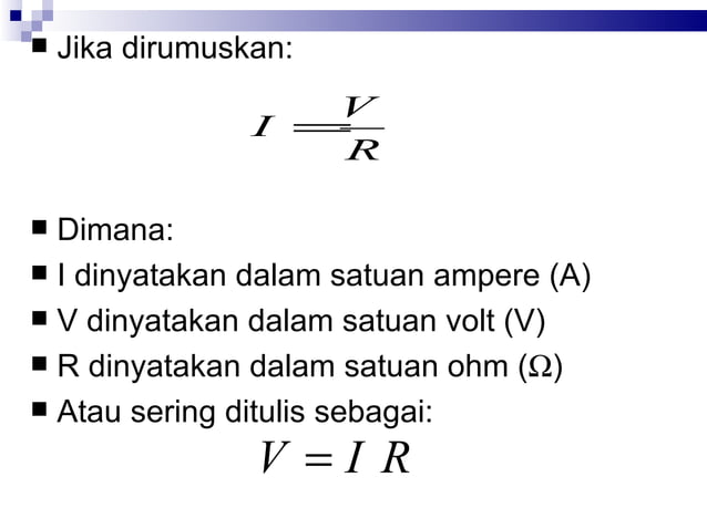 Hukum ohm | PPT