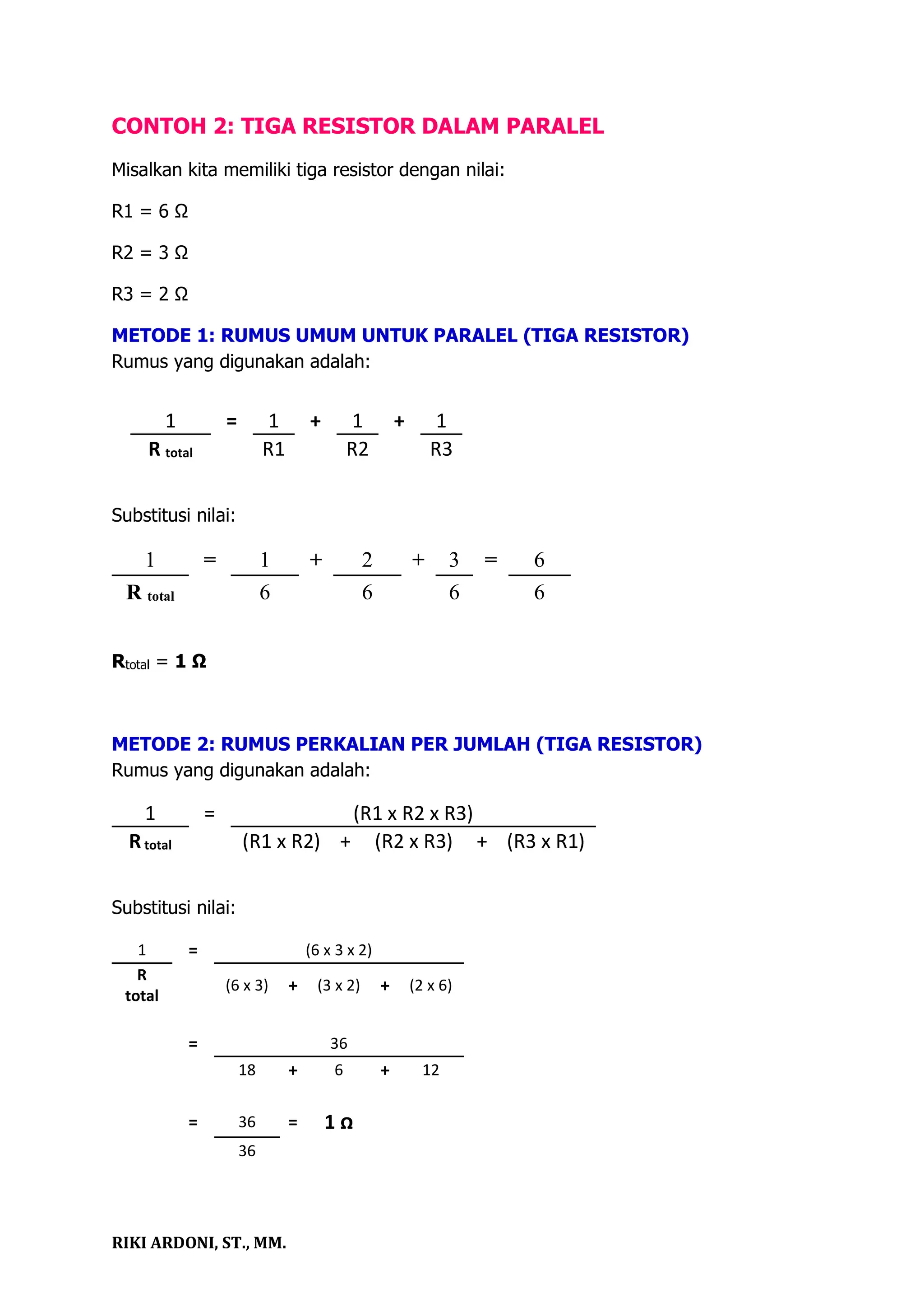 HUKUM OHM (Ohm’s Laws) - HAMBATAN LISTRIK PARALEL & SERI.pdf