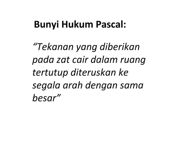 Hukum pascal | PPT