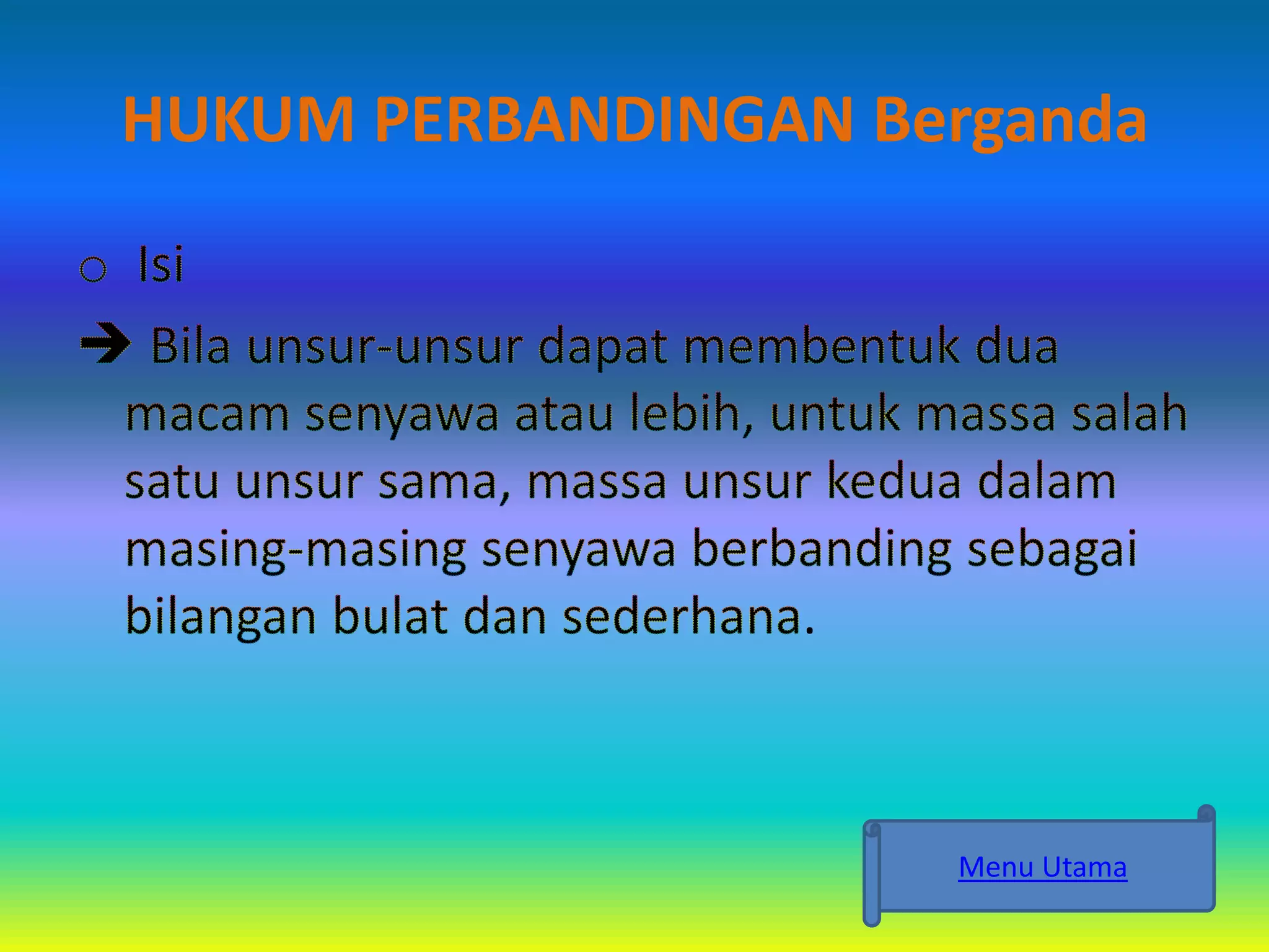 Hukum perbandingan berganda dan volume | PPTX