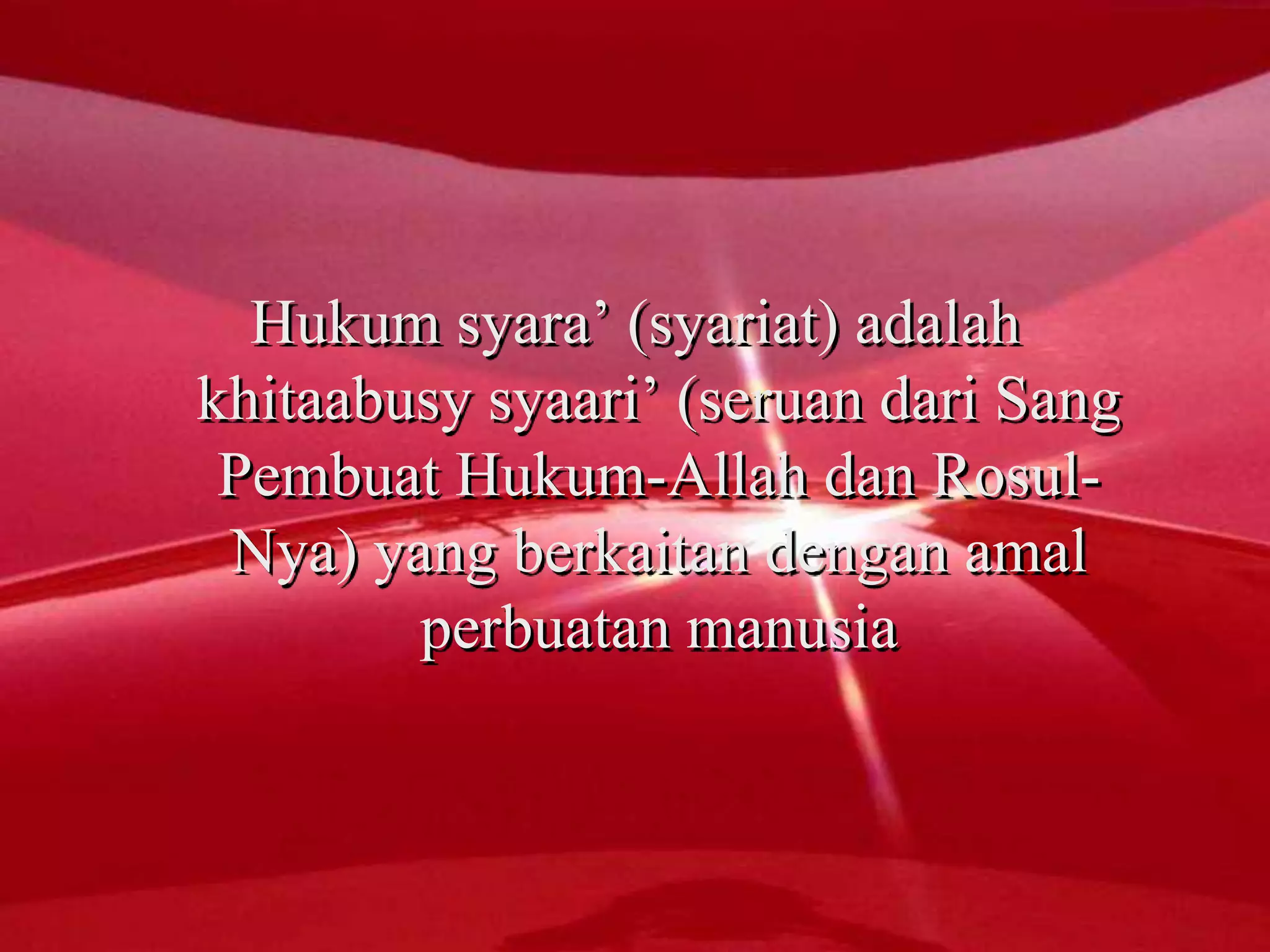 Hukum perbuatan manusia | PPTX
