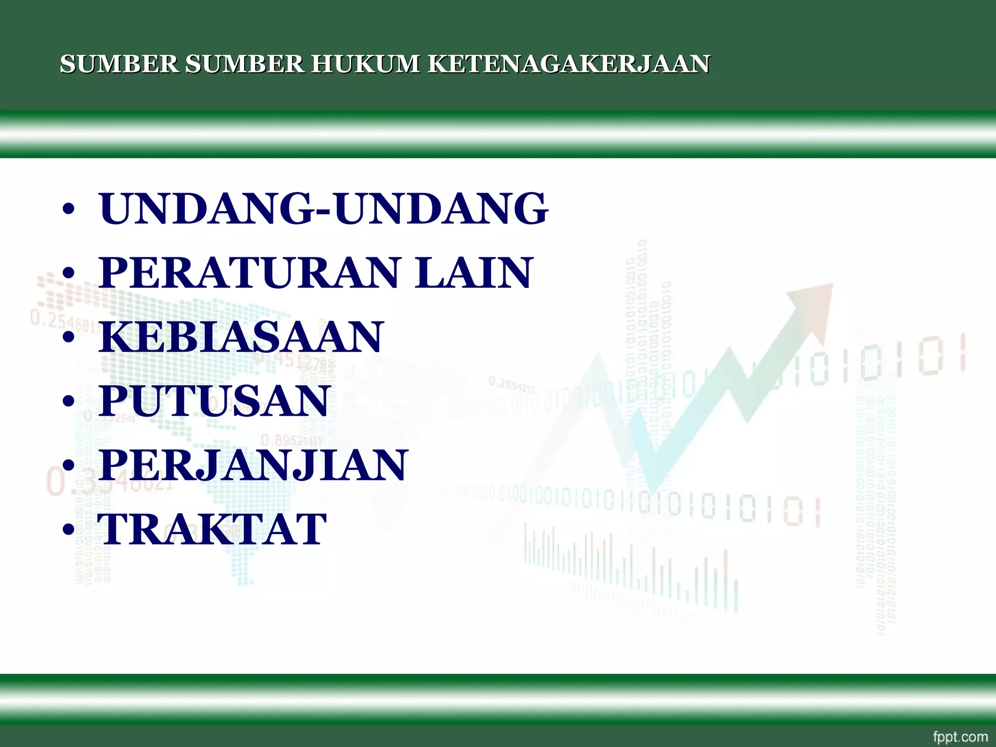 Hukum perburuhan dan ketenagakerjaan | PPT
