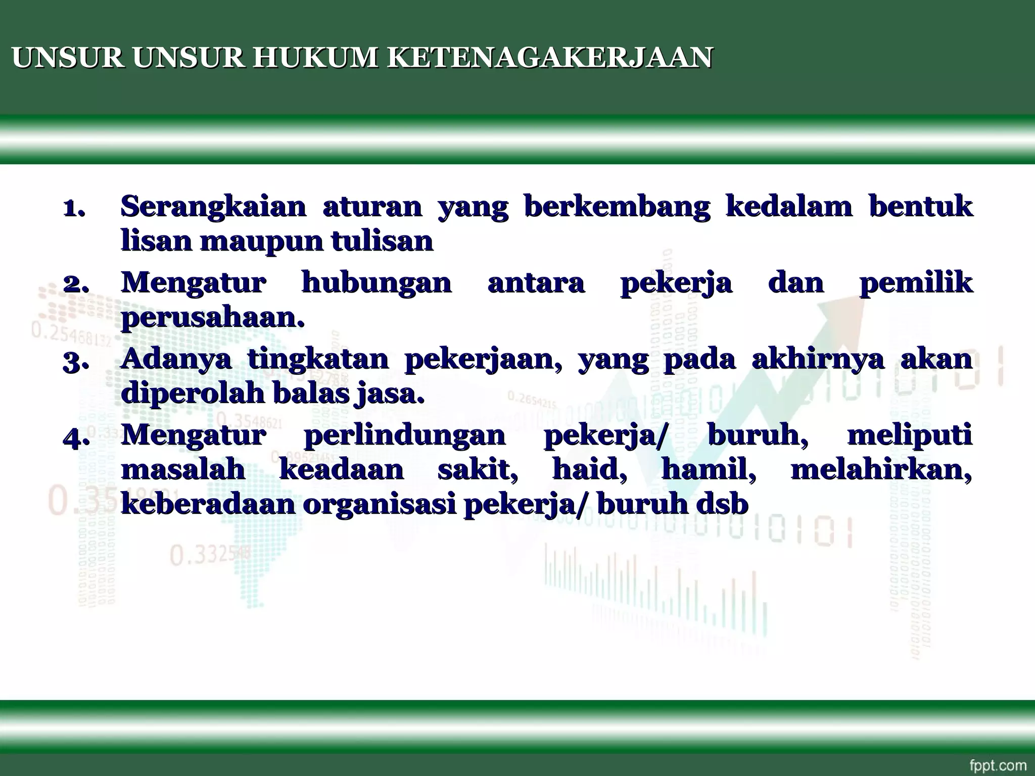 Hukum perburuhan dan ketenagakerjaan | PPT