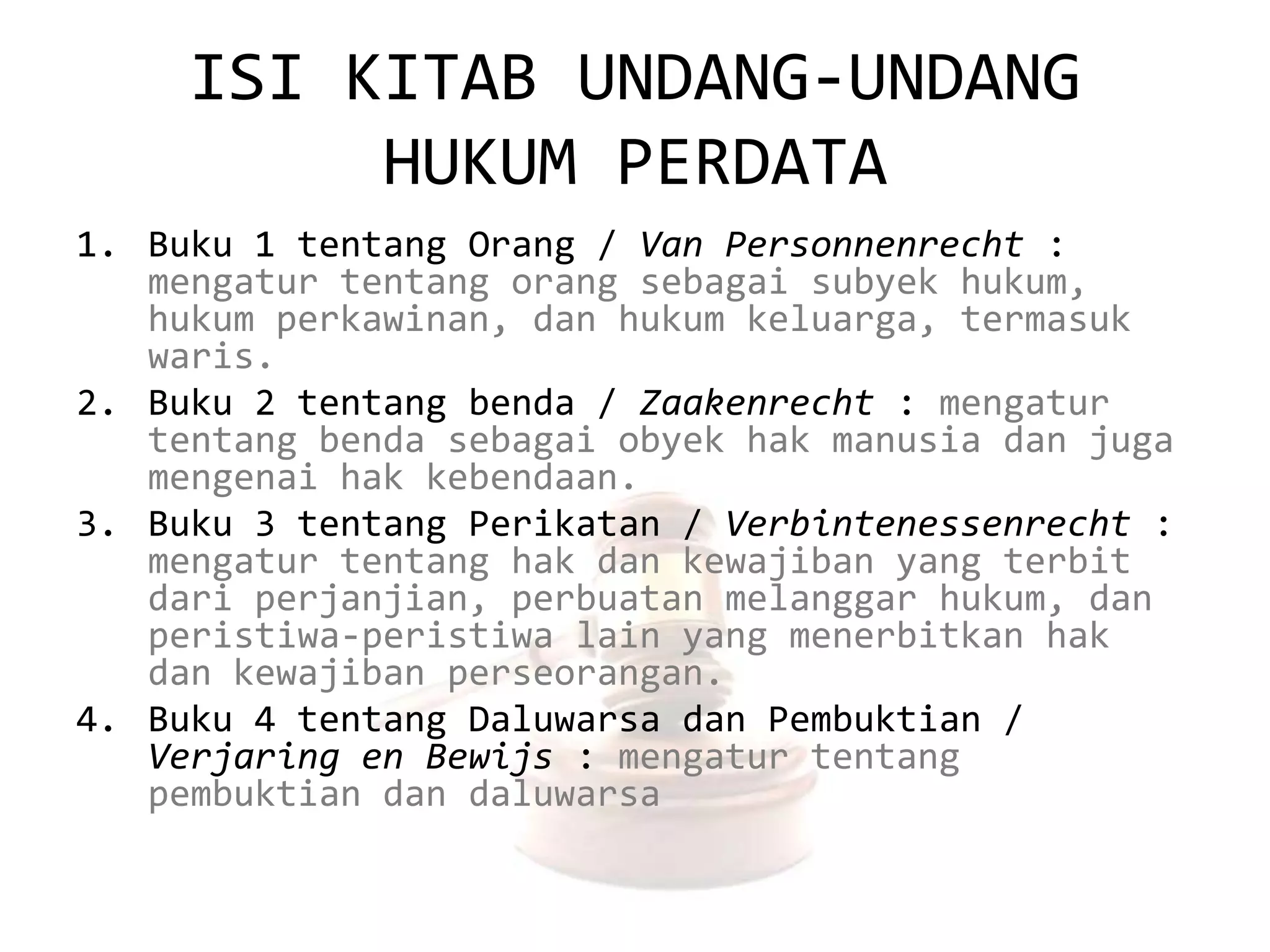 Hukum perdata perjanjian-perikatan | PPTX