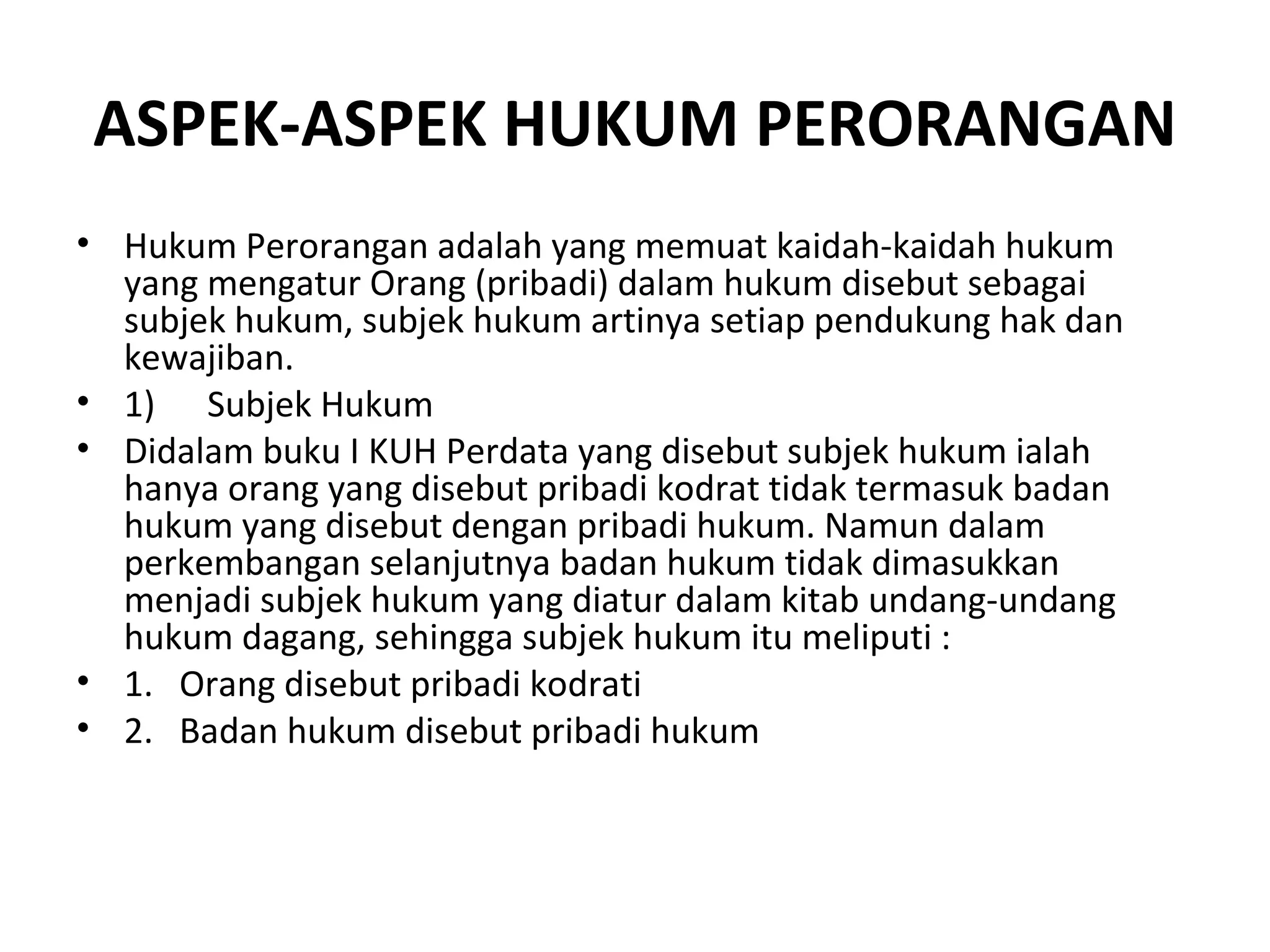 Hukum perdata | PPT
