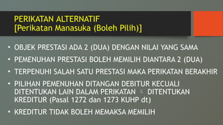 HUKUM PERDATA (PART IX) - JENIS PERIKATAN.pptx