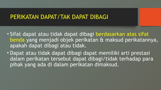 HUKUM PERDATA (PART IX) - JENIS PERIKATAN.pptx