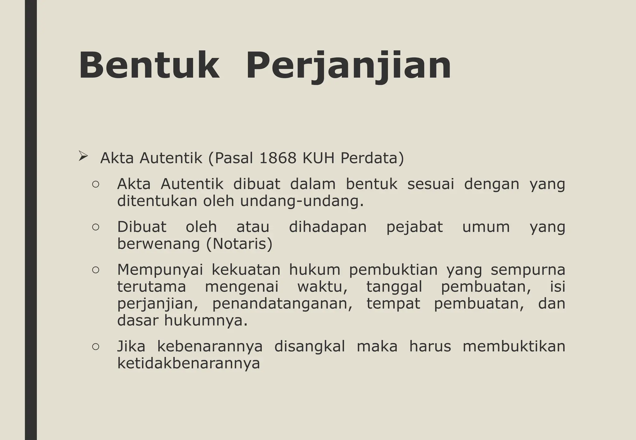 HUKUM PERDATA (PART XII) - (Bentuk dan Jenis Perjanjian yang Lazim).pptx