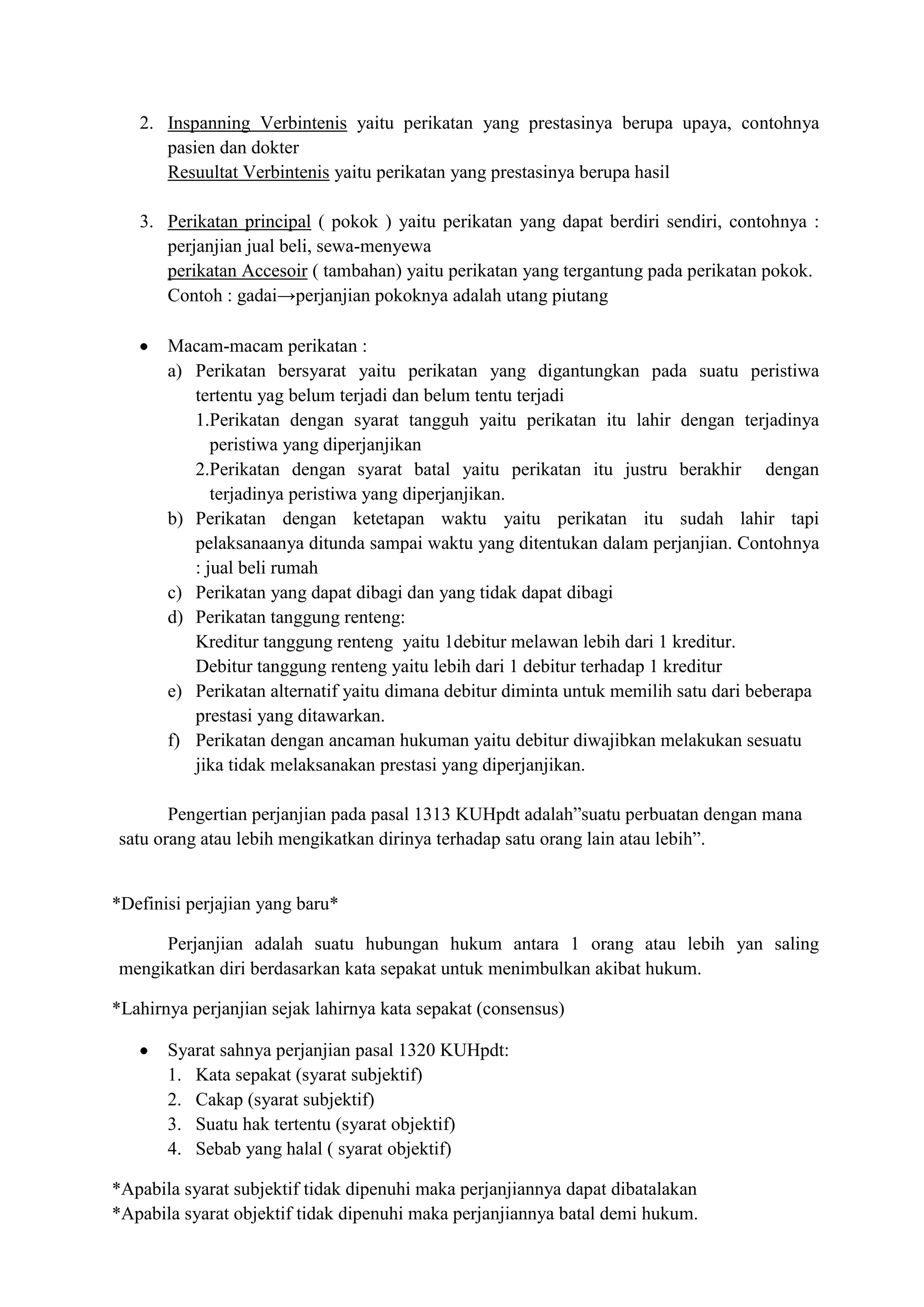 Hukum perikatan | DOCX