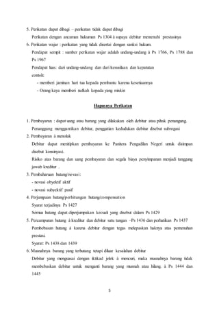 Hukum Perikatan | DOCX