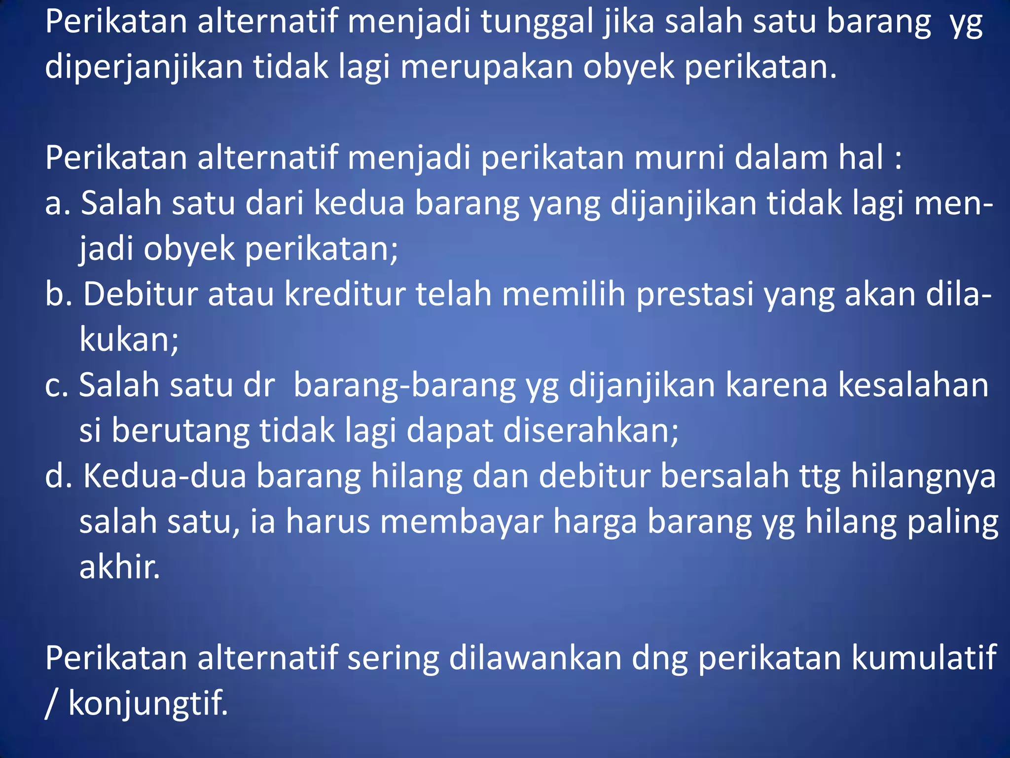 Hukum perikatan powerpoint1 | PPTX