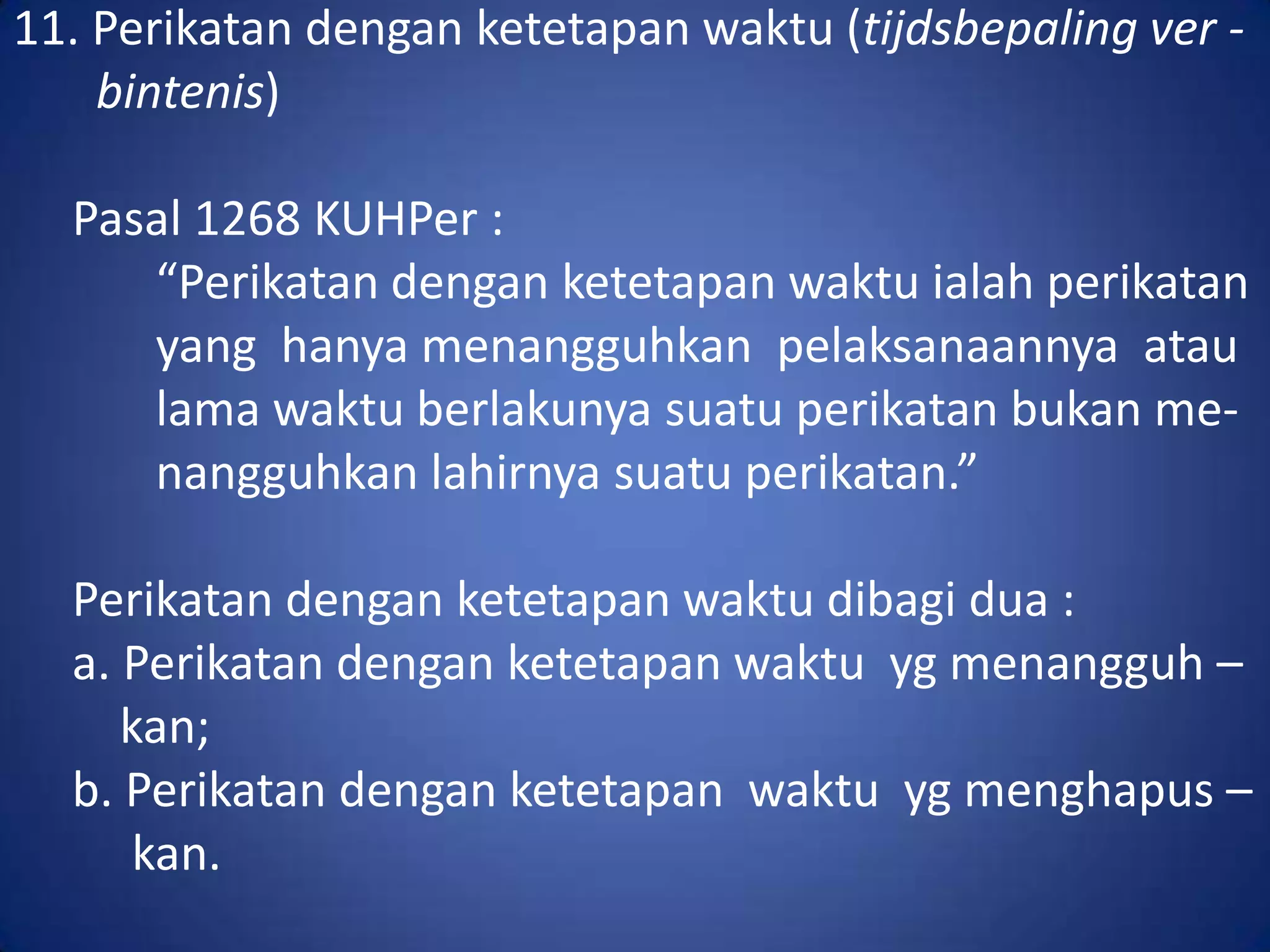 Hukum perikatan powerpoint1 | PPTX