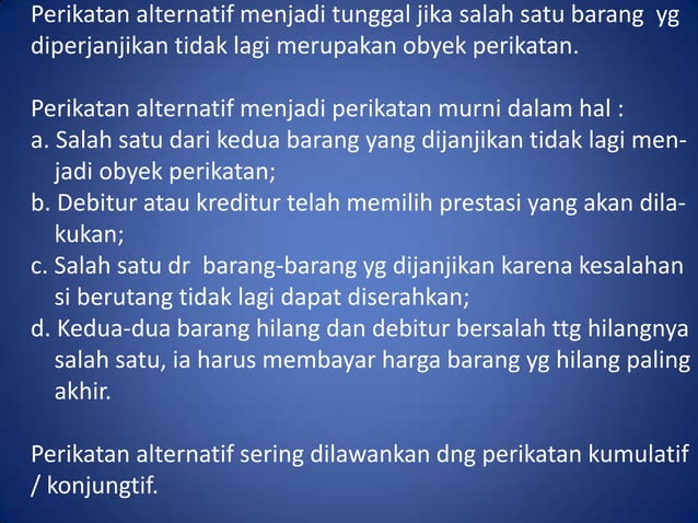 Hukum perikatan powerpoint1 | PPTX