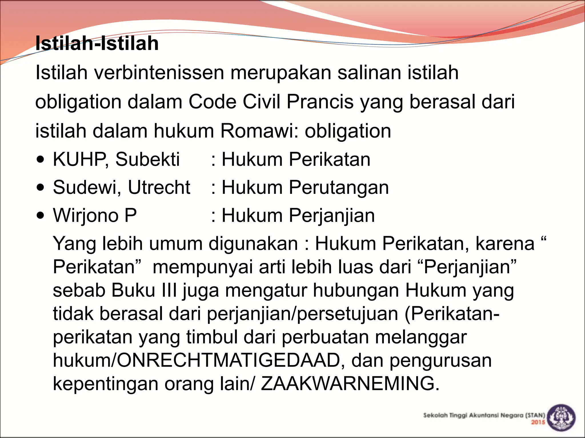 HUKUM PERIKATAN (revisi) presentation.ppt
