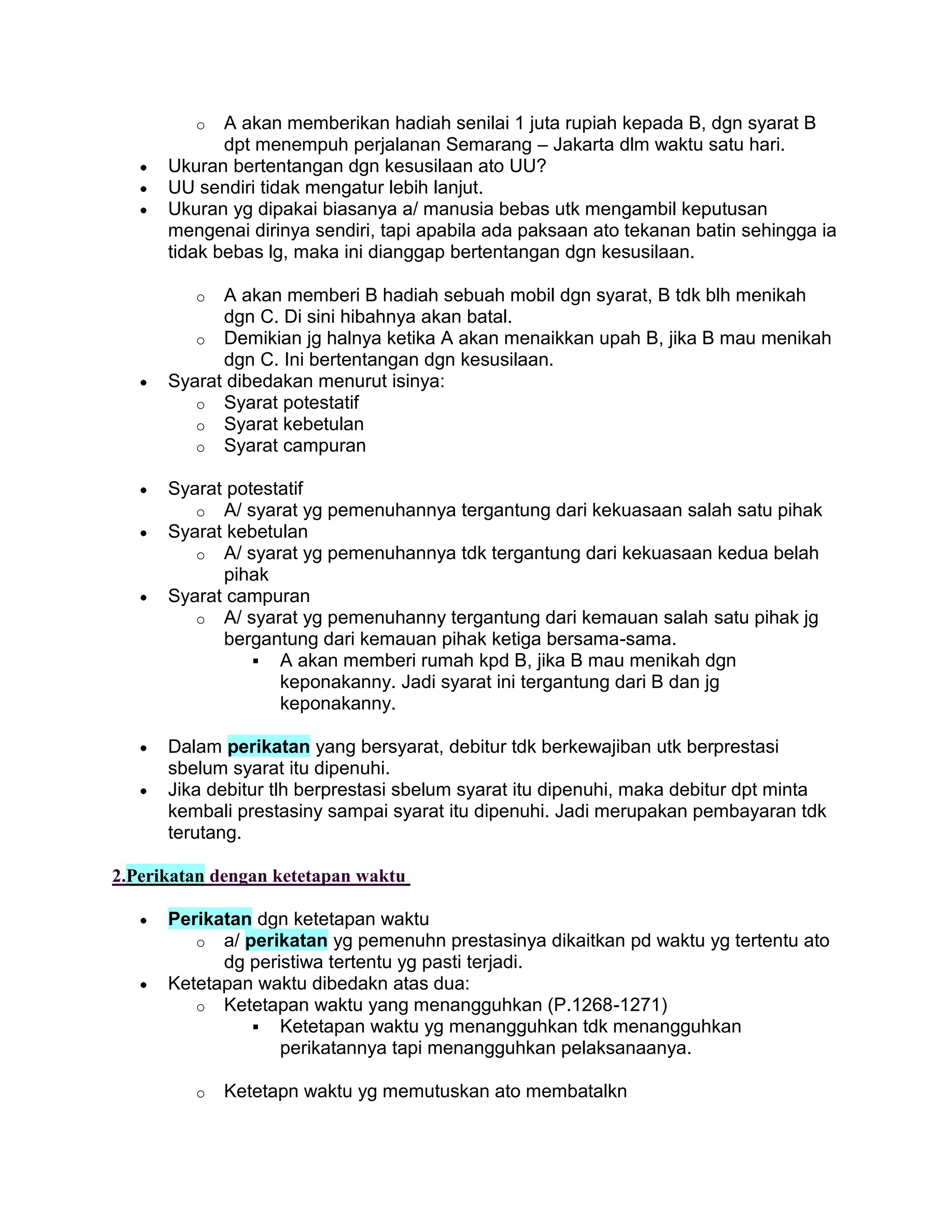 Hukum Perikatan | PDF