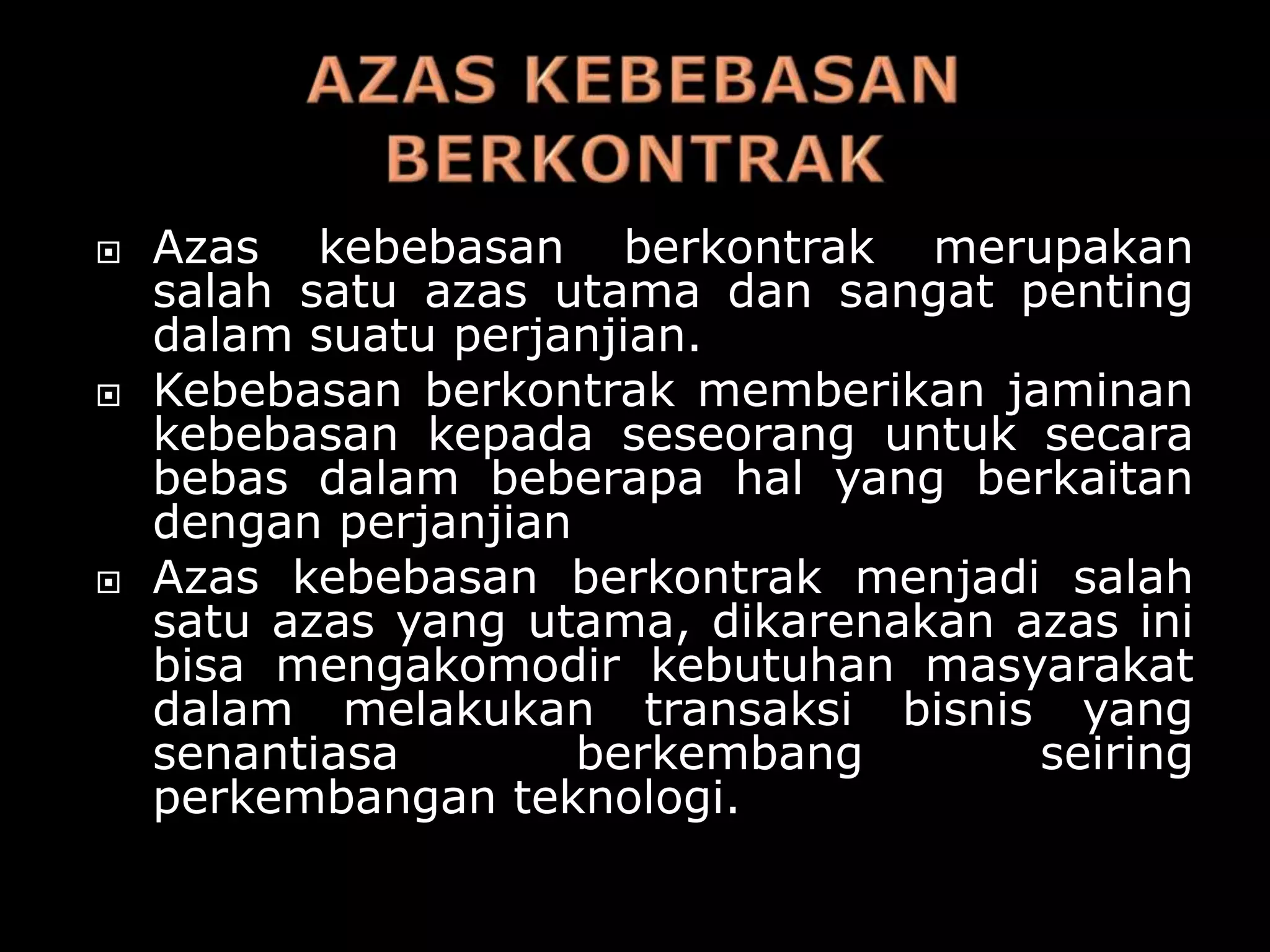 Hukum perjanjian | PPTX