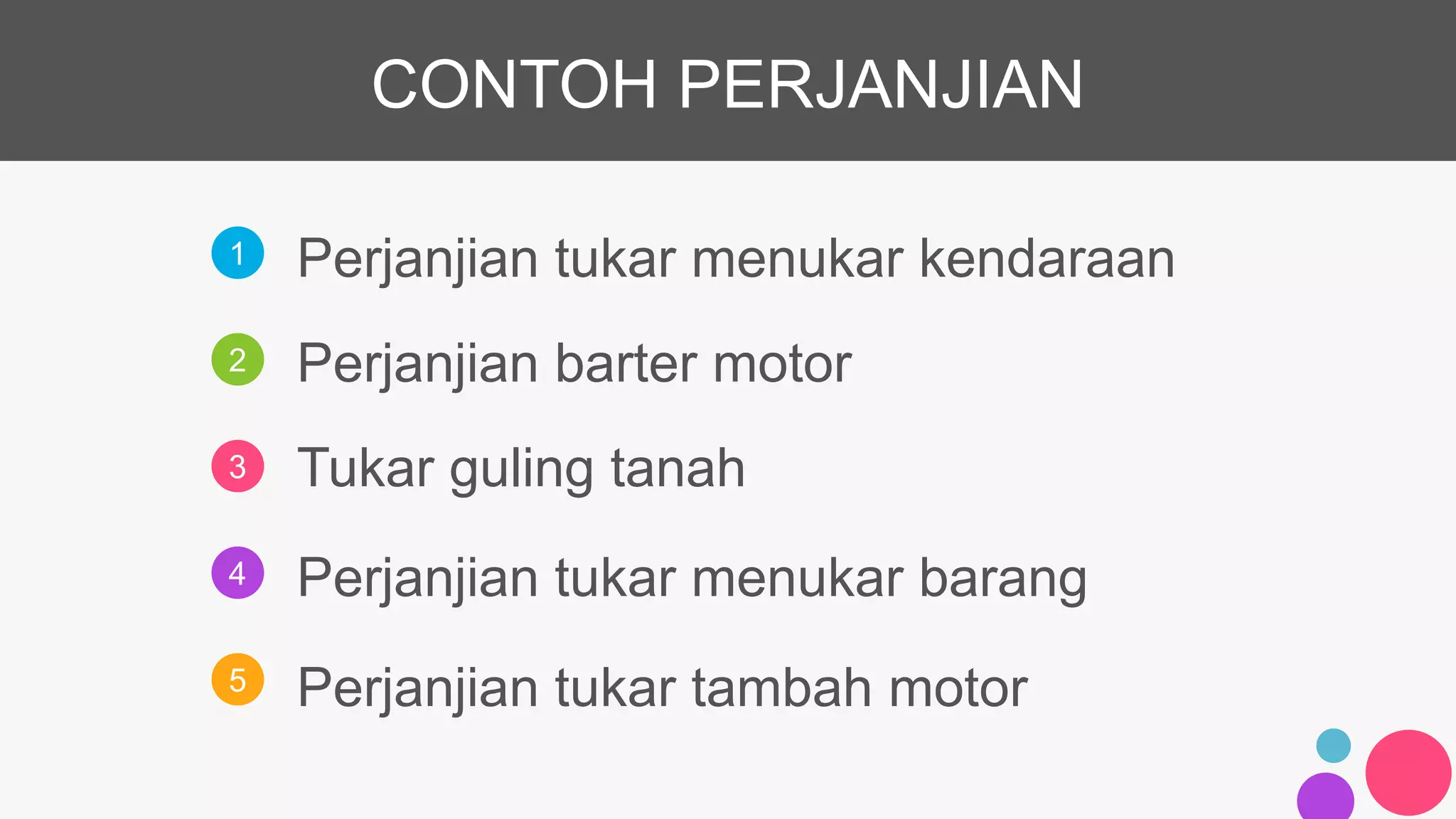 Hukum Perjanjian Tukar Menukar | PPTX