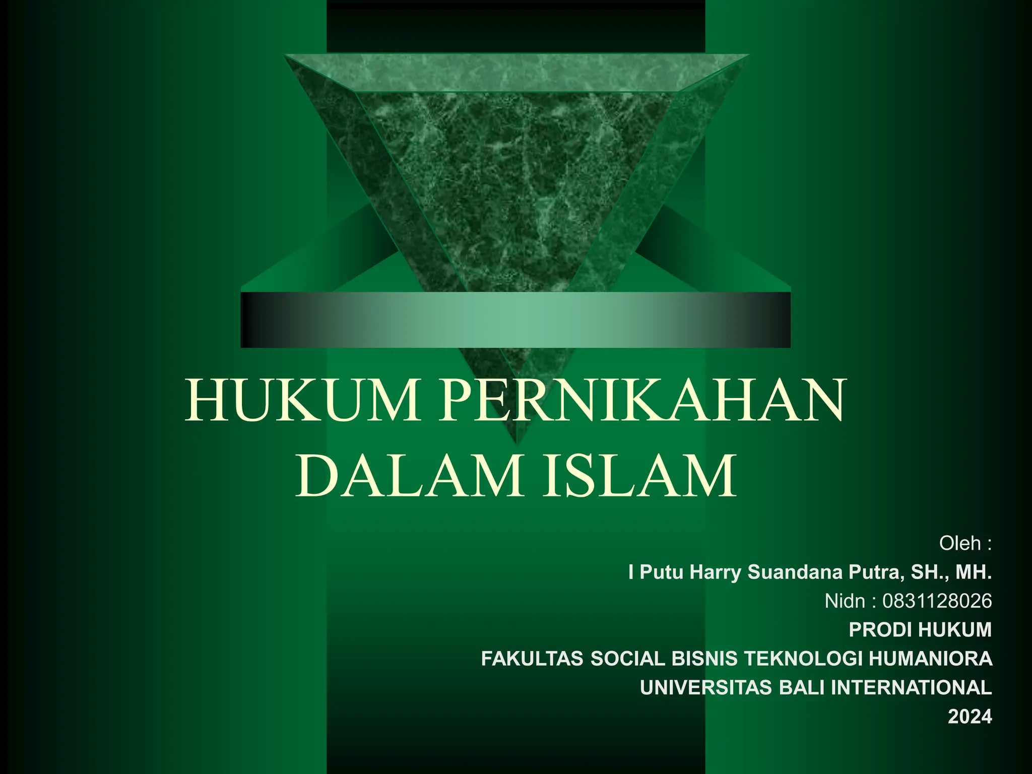 HUKUM PERNIKAHAN DAN JINAYAT DALAM ISLAM.ppt
