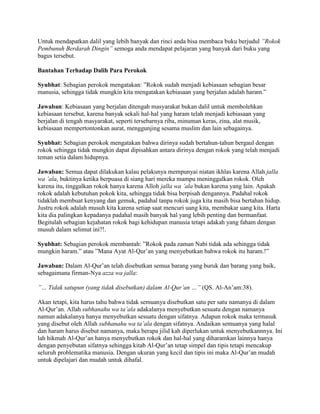 Hukum rokok dalam islam adalah haram atau makruh | DOCX