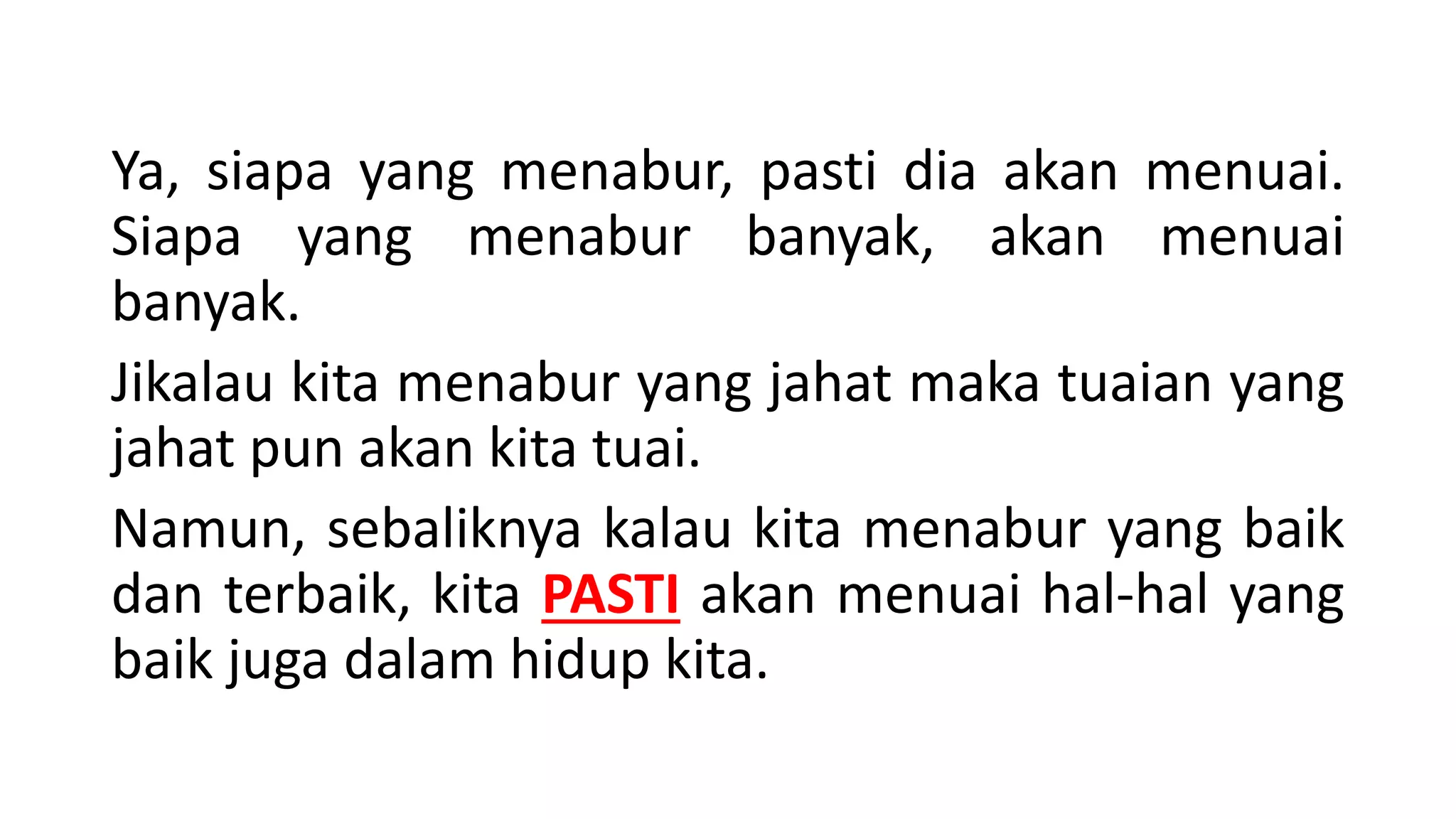 Hukum Tabur Tuai | PPT