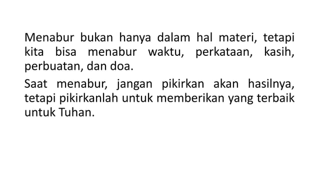 Hukum Tabur Tuai | PPT