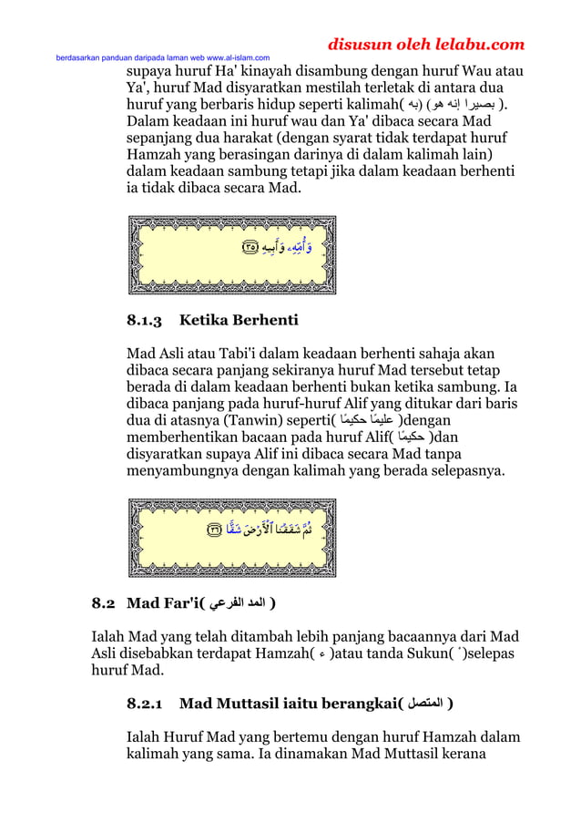 Hukum tajwid tanda baca | PDF