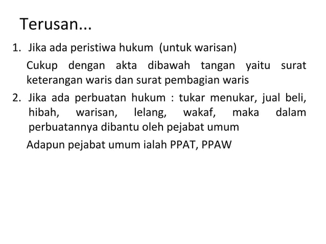 Hukum tata guna tanah | PPT