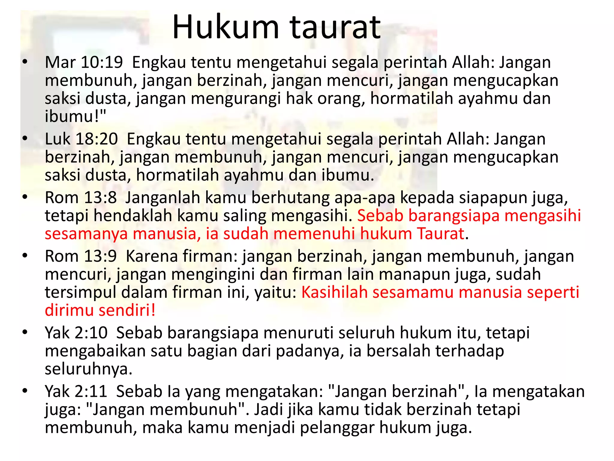 Hukum taurat | PPTX