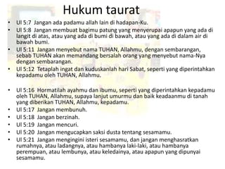 Hukum taurat | PPTX