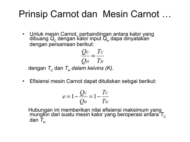 Hukum termodinamika kedua | PPT