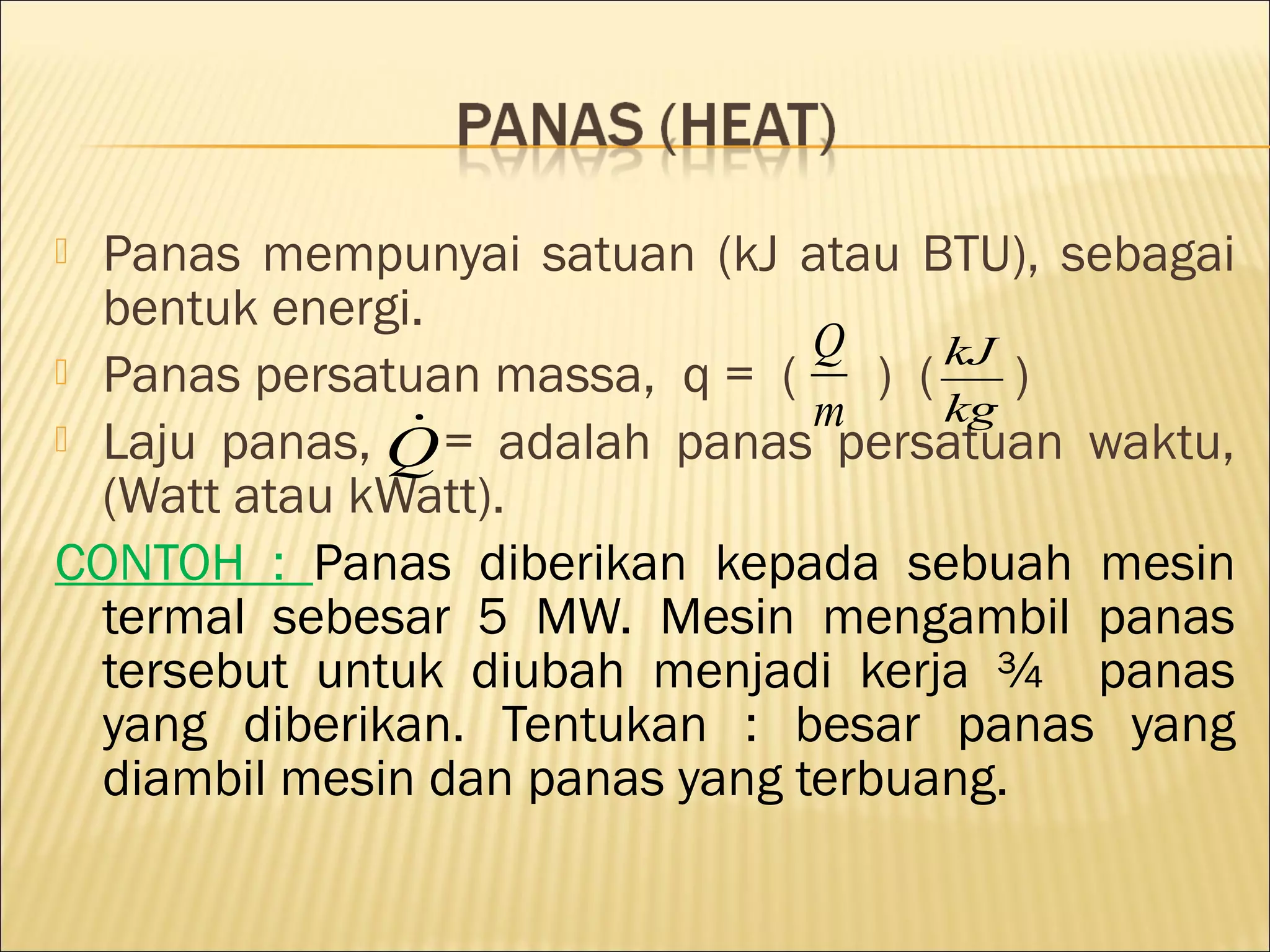 Hukum Thermodinamika I - Siklus Tertutup | PPT