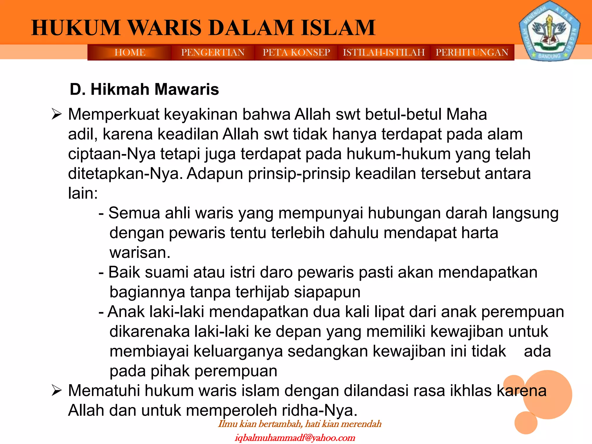 Hukum waris oleh iqbal mf | PPT