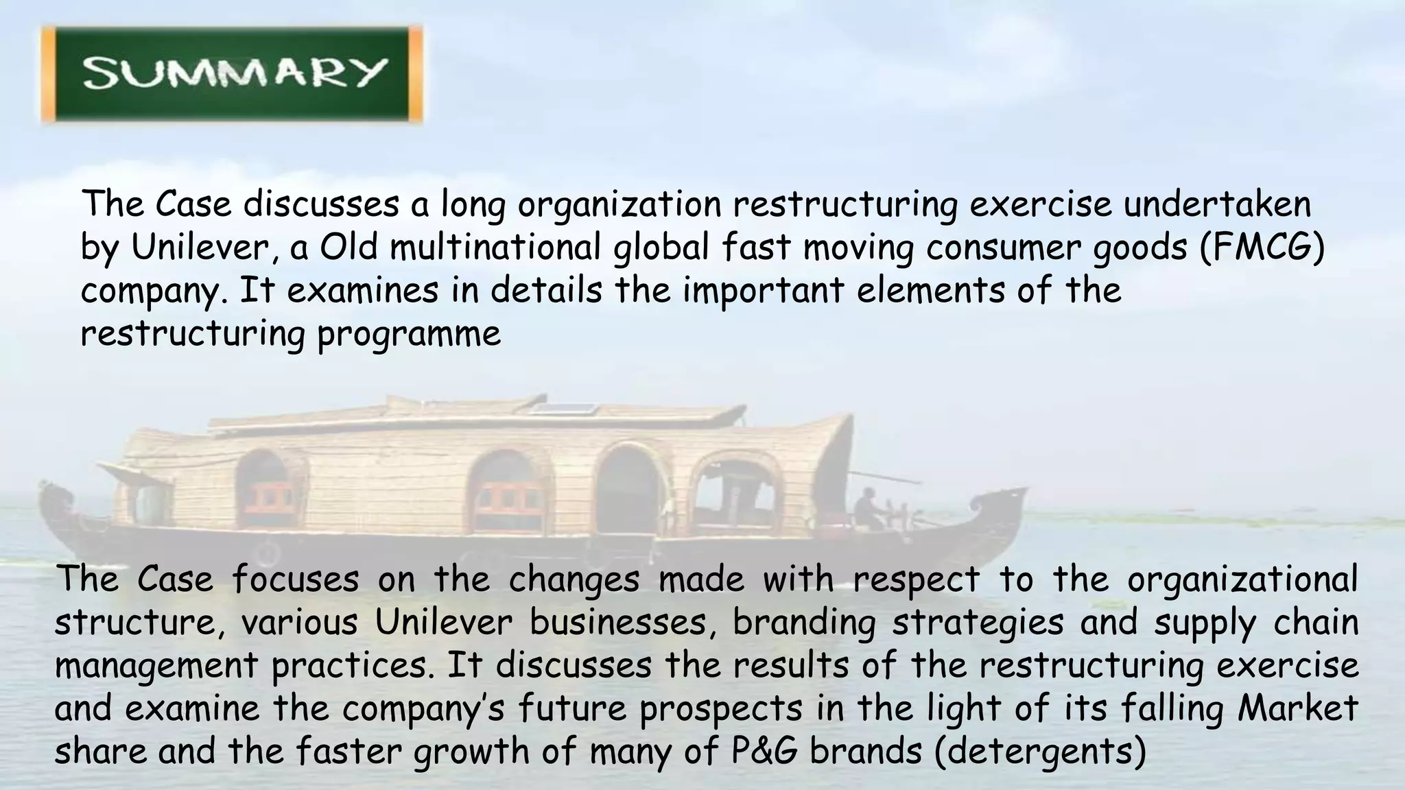 unilever organizational change | PPTX