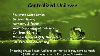 unilever organizational change | PPTX