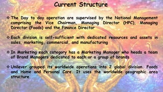 unilever organizational change | PPTX