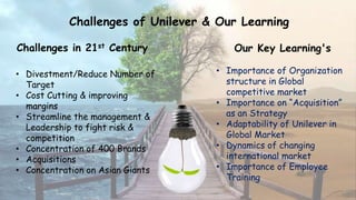 unilever organizational change | PPTX