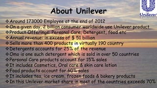 unilever organizational change | PPTX
