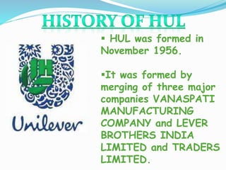 HINDUSTAN UNILEVER LIMITED (HUL) | PPTX
