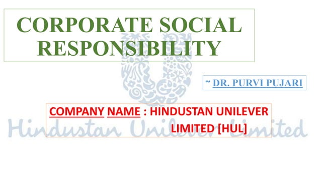 Hul CSR | PPTX