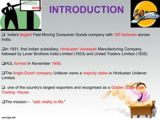 HUL Business Development................................... | PPT
