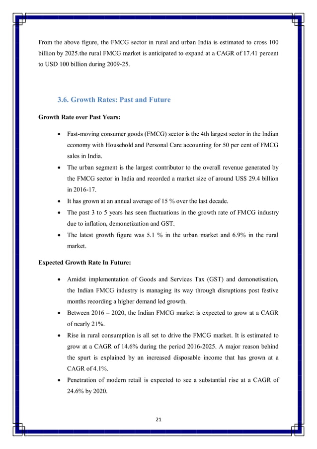 A Report On The Financial Analysis Of Hindustan Unilever Limited (HUL ...