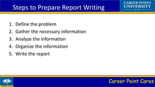 Report writing | PPTX