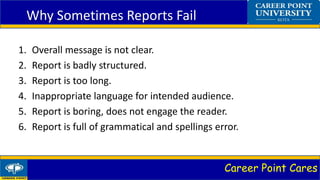 Report writing | PPTX