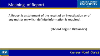 Report writing | PPTX