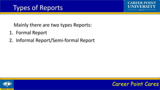 Report writing | PPTX