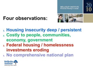 Housing Insecurity and Homelessness: What Should Be Done? | PDF