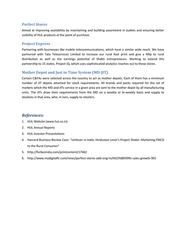 HUL Distribution Model | PDF