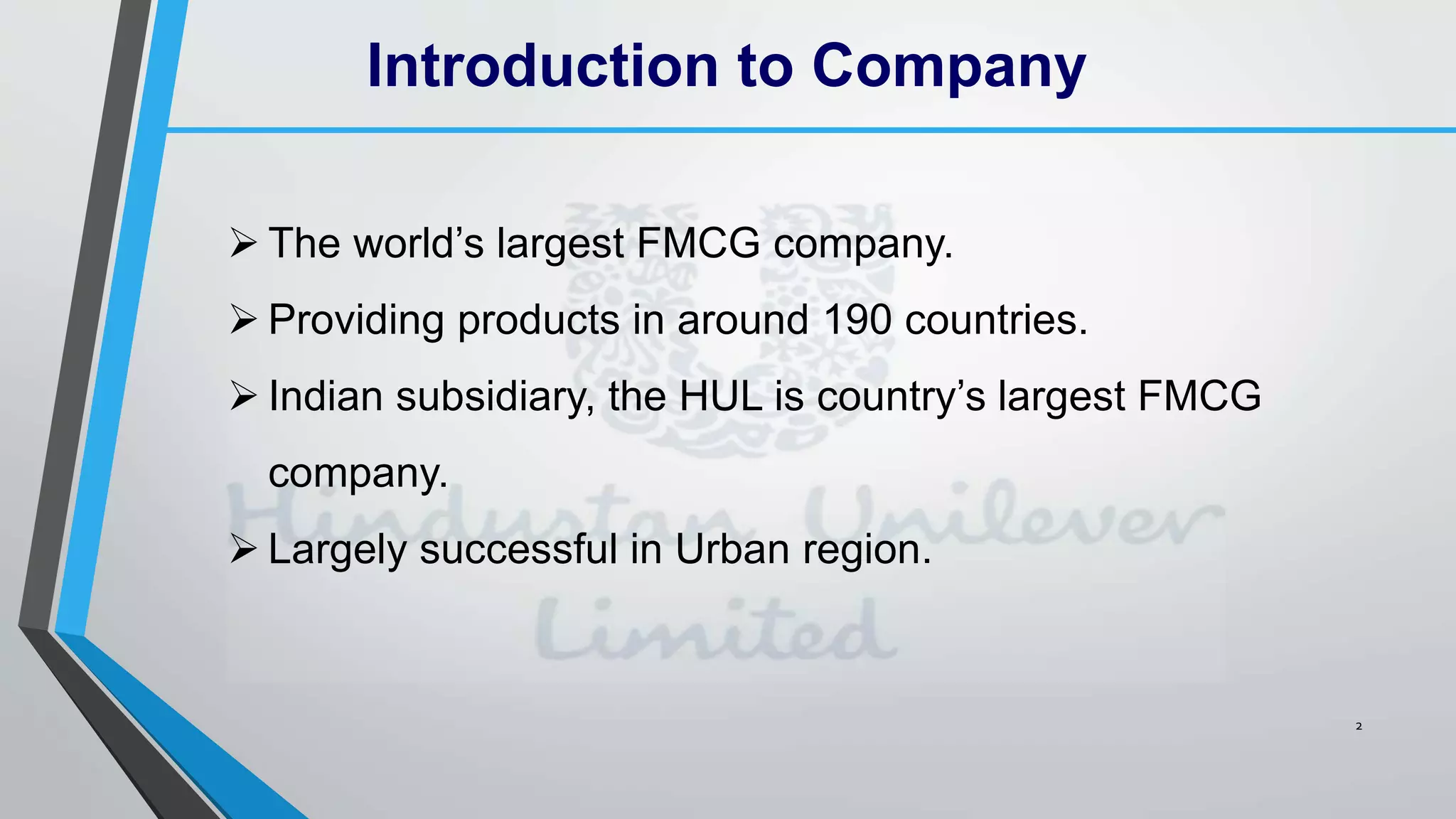 HUL in rural India- Project Shakti | PPTX