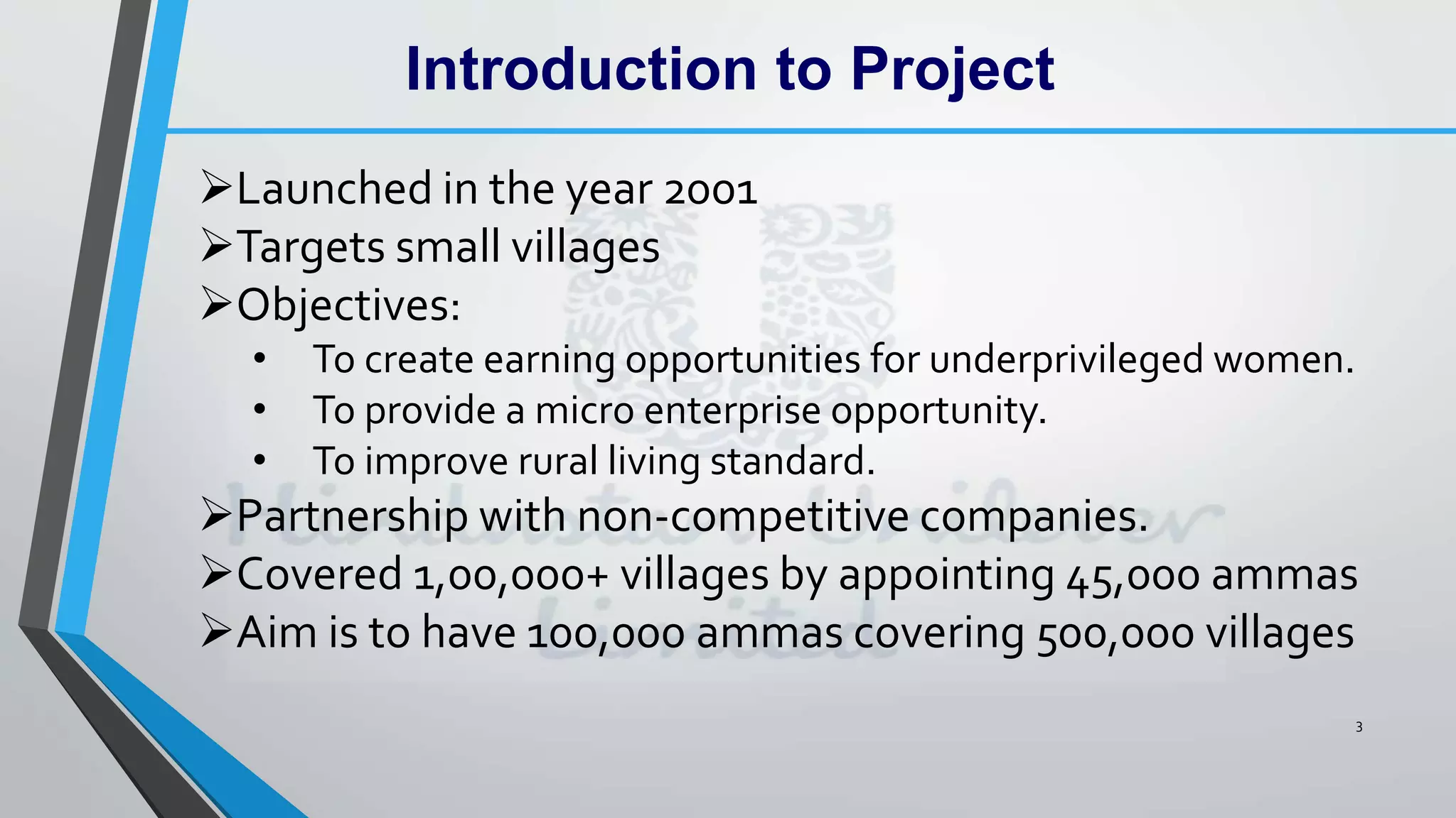 HUL in rural India- Project Shakti | PPTX