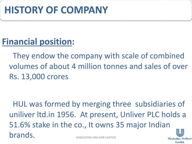 Hul introduction and history | PPTX | Business | Business and Finance